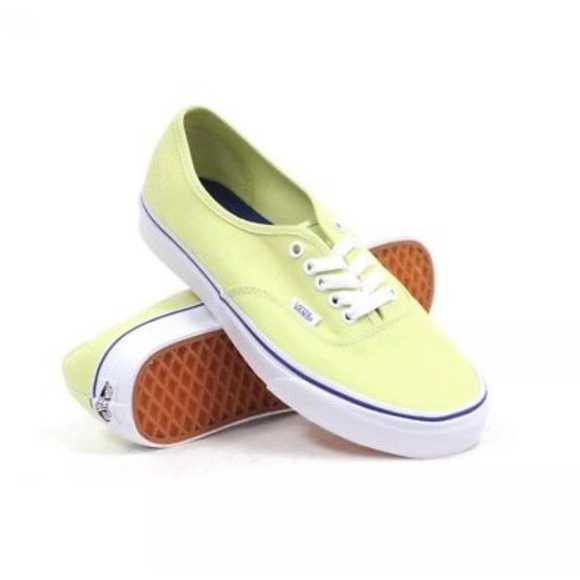 Vans | Shoes | Vans Authentic Shadow Lime Green True White Shoes | Poshmark